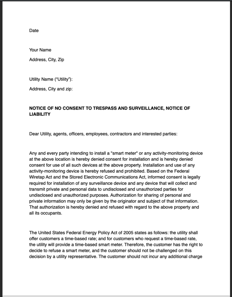 SAY NO TO “SMART” METERS – Virginians for Safe Technology